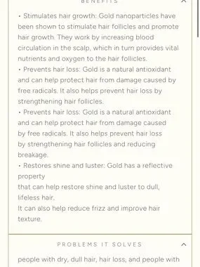 soleil | Hair | Soleil 24k Gold Hair Mask Gold | Poshmark